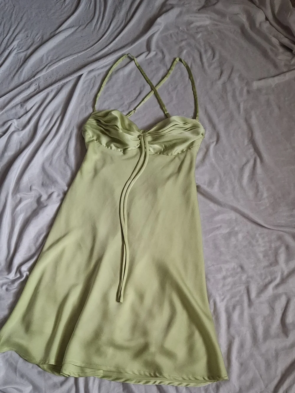 Princess Polly | Dresses | Princess Polly Lemon Green Slip Dress | Poshmark